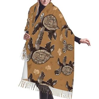 Generic Tortues Marines Femme &Eacute;charpe Classique Ch&acirc;le &Eacute;l&eacute;gant Foulard Pour Mariage Hiver Soir&eacute;e Automne