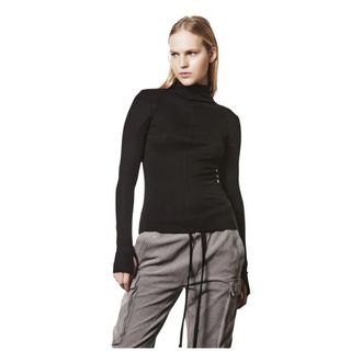 Thom Krom W TS 589 Longsleeve - - Knitwear - Damen - Schwarzk - M