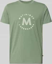 Matinique T-Shirt mit Label-Print Modell Jeramy