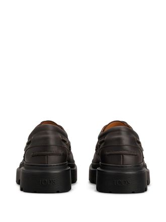 Tod's Leather Boat Shoe Loafer - Black