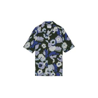 Nn.07 Blumendruck Viskose Polo Shirt - - Shirts - Herren - Mehrfarbig - M