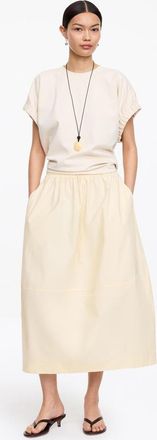 Arket Midirock Aus Baumwolle -Beige