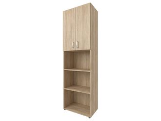 Möbelando Kombi Schrank Beistellschrank Aktenschrank Standschrank Regal Büro Trio 23 Sonoma/Eiche
