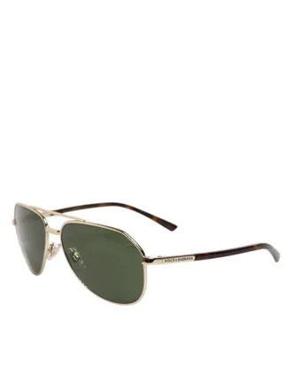 Dolce & Gabbana GLA1440 Aviator Silver Frame Sunglasses - Silver