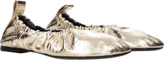 Jil Sander Metallic Leather Ballet Flat - Gold