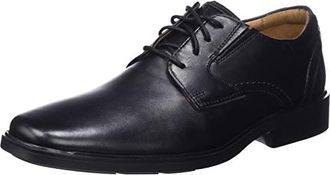 Clarks Homme Clarkslite Low Tissu Oxford, Black Leather, 42.5 EU