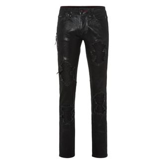 Philipp Plein Denim Rock Star Hosen Camouflage - - Jeans - Herren - Schwarzk - W32