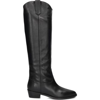 Notre-V Schwarze Lederstiefel - - Shoes - Damen - Schwarzk - 37 EU