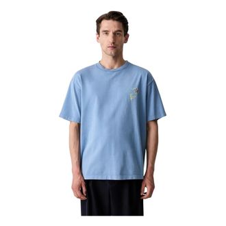 Dr&ocirc;le de Monsieur Esquisse Slogan T-Shirt - - Tops - Herren - Blau - XL