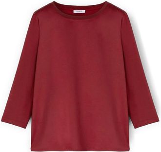 Motivi Femme, Tops, Rouge, Taille: 36 FR T-shirt basique bicolore