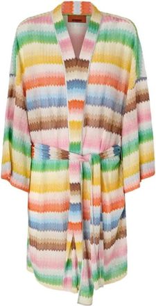 Missoni Femme, Blouses et Chemises, Multicolore, Taille: 38 FR Kimono Court