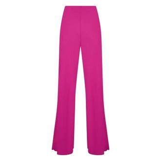 Alberta Ferretti Femme, Pantalons, Rose, Taille: 40 FR Pantalon &Eacute;vas&eacute; Taille Haute