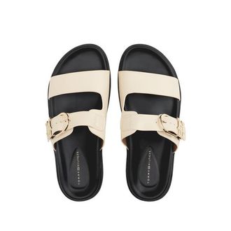 Tommy Hilfiger Sandales crant&eacute;es en cuir