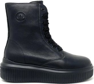 Janet & Janet Femme, Chaussures, Noir, Taille: 39 EU Anfibii Botte &agrave; lacets