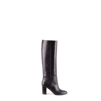 Dsquared2 Graue Lederstiefel mit breitem Absatz - - Shoes - Damen - Schwarzk - 36 EU