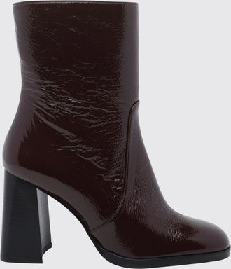 Stuart Weitzman Vera Lackleder-Stiefeletten mit hohem Blockabsatz