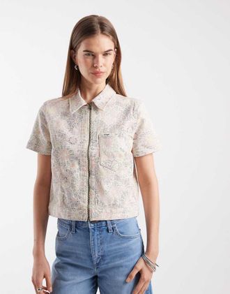 Wrangler Veste style chemise &agrave; imprim&eacute; fleuri-Multicolore