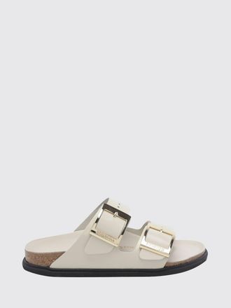 Birkenstock Sandales Plates Femme couleur Blanc