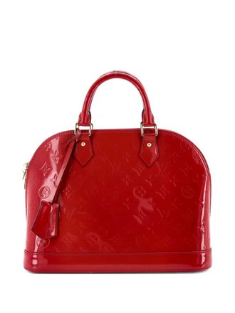 Louis Vuitton Alma Handbag Monogram Vernis PM satchel - Rot
