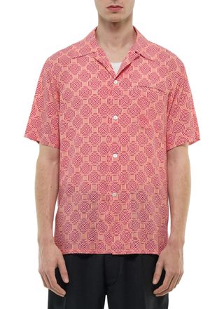 Fursac Chemise hawa&iuml;enne &agrave; motif parasols - Taille XL - Homme
