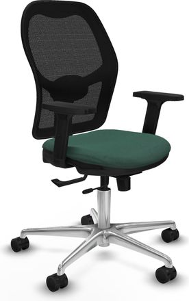 Piqueras y Crespo Atmungsaktiver Chorquera Stuhl mit 2D-Armen, h&ouml;henverstellbare Lendenwirbelst&uuml;tze, ausgestattet mit Syncro/Traslack und eingespritztem Schaum. Mit Rol