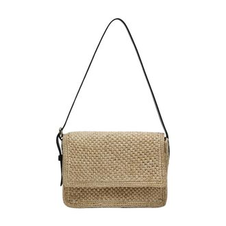 Maneb&igrave; Geflochtene Raffia-Umh&auml;ngetasche - - Bags - Damen - Beige - ONE SIZE