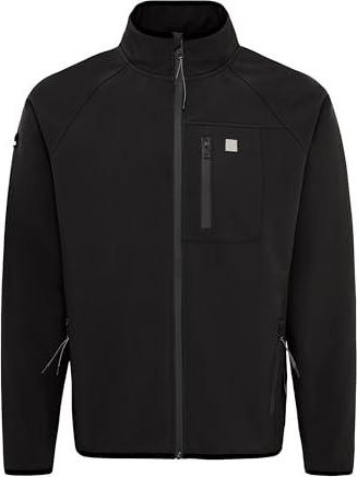 Solid SOLID SDSolane Homme Veste softshell Veste functionnelle Veste mi-saison avec col montant Poches zippées Regular Fit, Taille:XL, Couleur:Black (194007