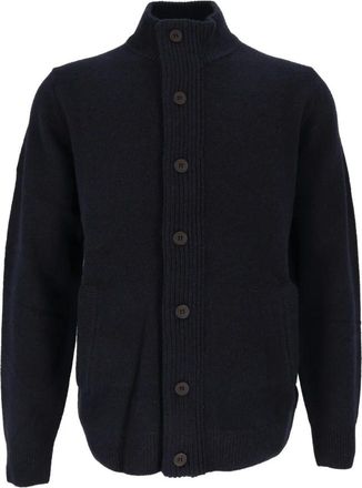 Barbour Essential Patch Zip Through Cardigan - - Knitwear - Herren - Blau - L