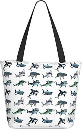 AOOEDM Sac &agrave; provisions pour dames requins, dauphins et baleines 13x11x7in.Le cadeau parfait pour la Saint-Valentin.Cest de la Saint-Valentin pour maman, fil