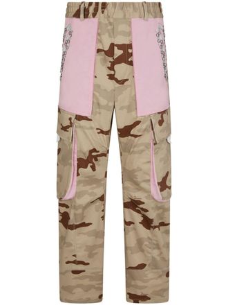 Dsquared2 pantalon cargo &agrave; imprim&eacute; camouflage - Vert