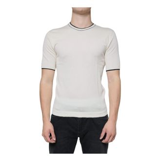 Dolce & Gabbana Luxuri&ouml;ses Cashmere Crew Neck T-Shirt - - Knitwear - Herren - Wei&szlig; - XS