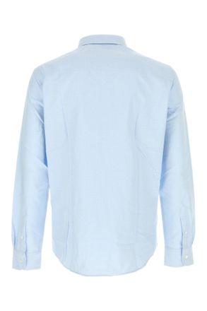 Ami Cotton Button-Down Shirt - Blue