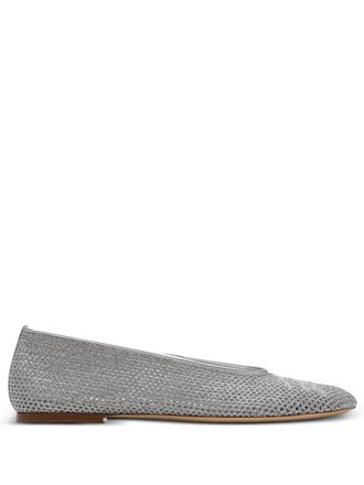 Burberry ballerines en mesh - Argent