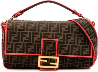 Fendi Hobo Bags - Large Zucca Canvas Baguette Satchel - Gr. unisize - in Braun - f&uuml;r Damen