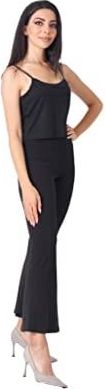Bonateks Deblmcpnts100056 Pantalon décontracté, Noir, W40 Femme