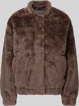 Jake*s Casual Webpelzjacke mit verdecktem Druckknopfverschluss