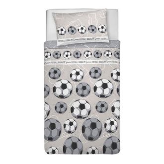 Pensieri delicati Bettwäsche-Set für Einzelbett, 100% Baumwolle, komplett mit Bettbezug 155 x 200 cm und 1 Kissenbezug 52 x 82 cm, hergestellt in Italien, maschinenwasc