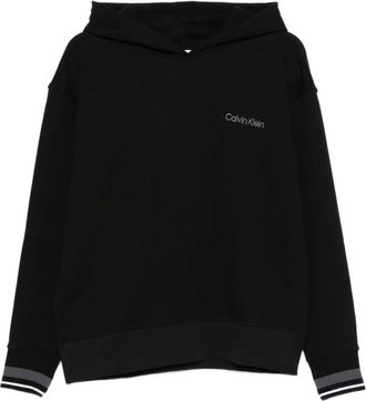 Calvin Klein Femme, Sweatshirts et sweats &agrave; capuche, Noir, Taille: 38 FR SweaT-shirt &agrave; capuche