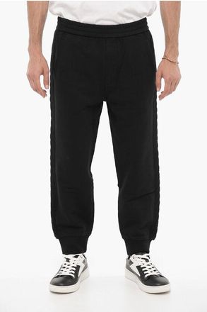 Neil Barrett Solid Color Joggers with Wool Side Bands size Xxl