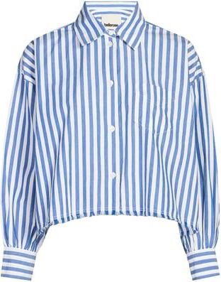 Bellerose Baumwollgestreifte Hemd - Blau