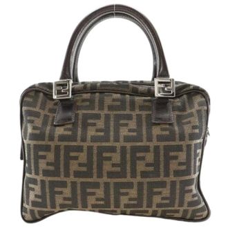 Fendi Sac &agrave; main en nylon Pre-owned - Femme - Pre-owned - Brun - Taille: ONE Size
