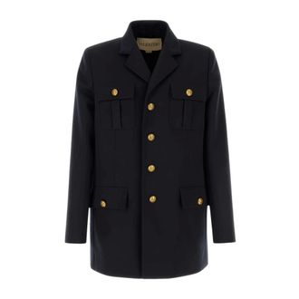 Valentino Garavani Homme, Costumes, Bleu, Taille: L Blazer en laine marine