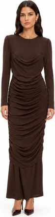 Dolce & Gabbana Femme, Robes, Brun, Taille: 38 FR Robe Longue &agrave; Volants