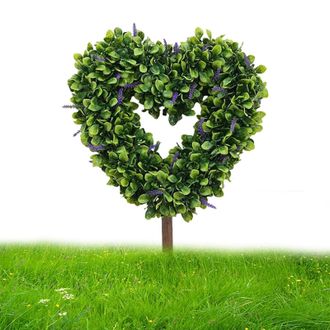 Generic Herzf&ouml;rmige Topiary - Aush&ouml;hlen Gr&uuml;n K&uuml;nstliche Tischdekoration, Dekorative K&uuml;nstliche Herzbaum, Durable Wohnkultur | Charmanter Akzent In Elegantem D