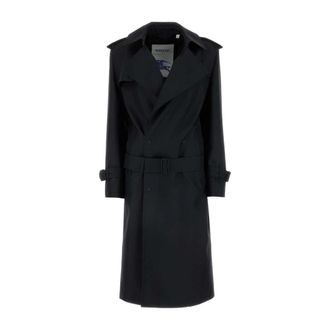 Burberry Seidenmischung Trenchcoat - - Coats - Damen - Schwarzk - 2XS