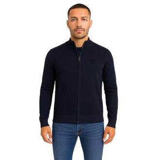 Billtornade Gilet zippé col Montant Homme Milano - L Bleu Marine