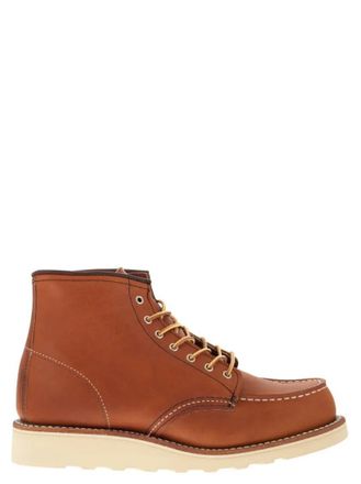 Red Wing Shoes Stiefel - Classic Moc - Leather Lace-Up Boot - Gr. 6_5 - in Braun - f&uuml;r Damen