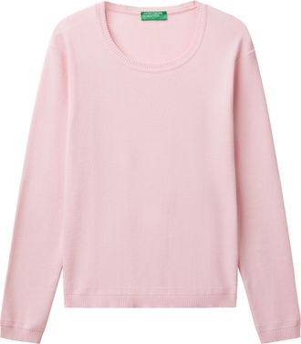 Benetton Damen Maglia G/C M/L 1091d1m08 Pullover, Rosa 08, S
