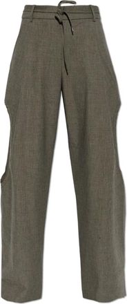 CHRISTOPHER ESBER Pantalon Sirocco en Serg&eacute; - Femme - Pantalons - Gris - Taille: 36 FR