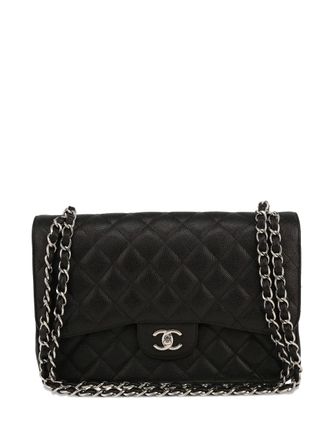 Chanel sac porté épaule Timeless Jumbo - Noir